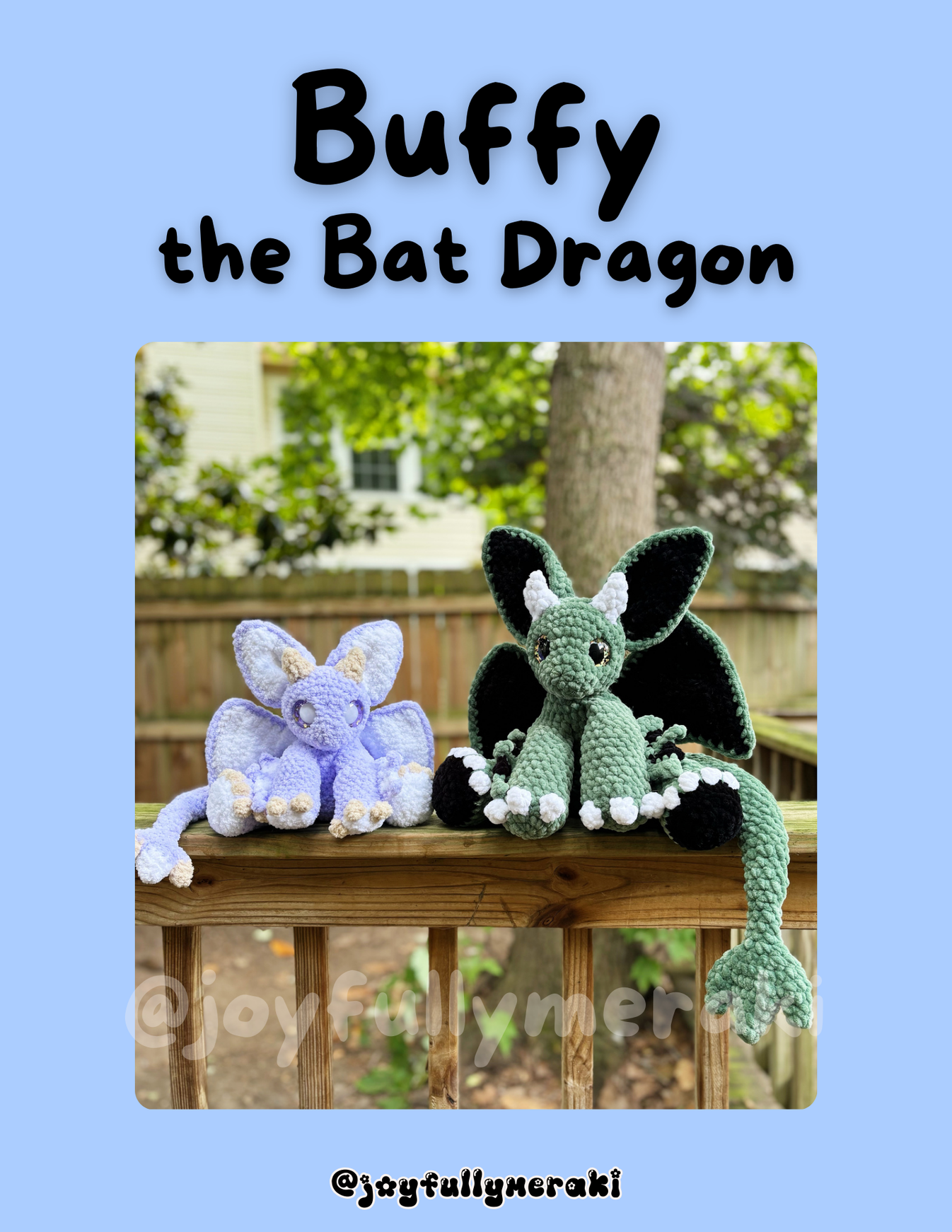 Buffy the Bat Dragon PDF Pattern – Joyfully Meraki