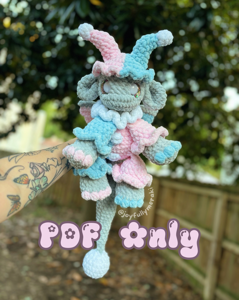 Hermes the Jester Dragon PDF Pattern – Joyfully Meraki