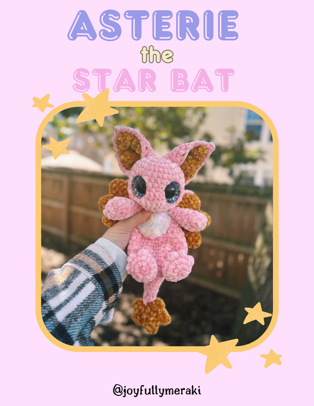 Asterie the Star Bat PDF Pattern – Joyfully Meraki